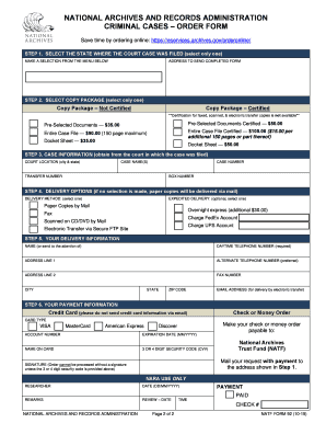 Fillable Online archives Criminal Cases Court Order Form - archives Fax ...