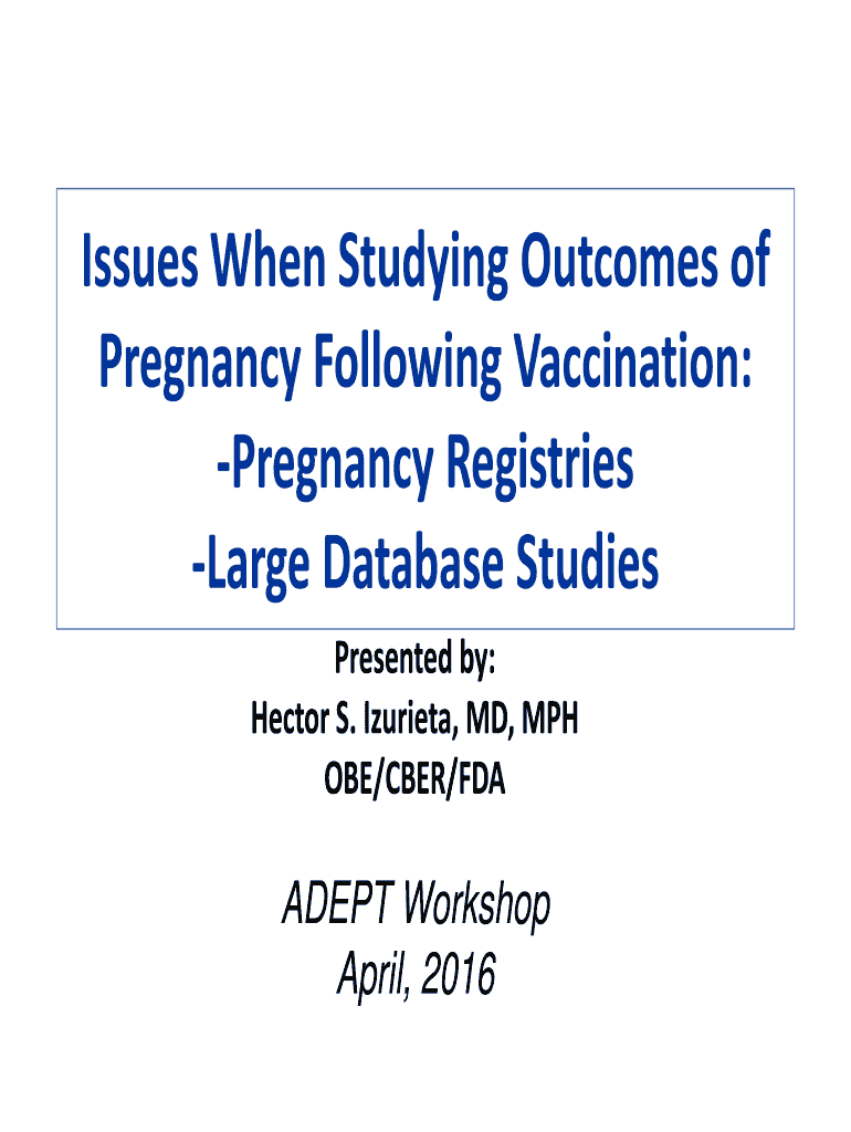 Fillable Online fda Pregnancy Registries -Large Database Studies - fda ...
