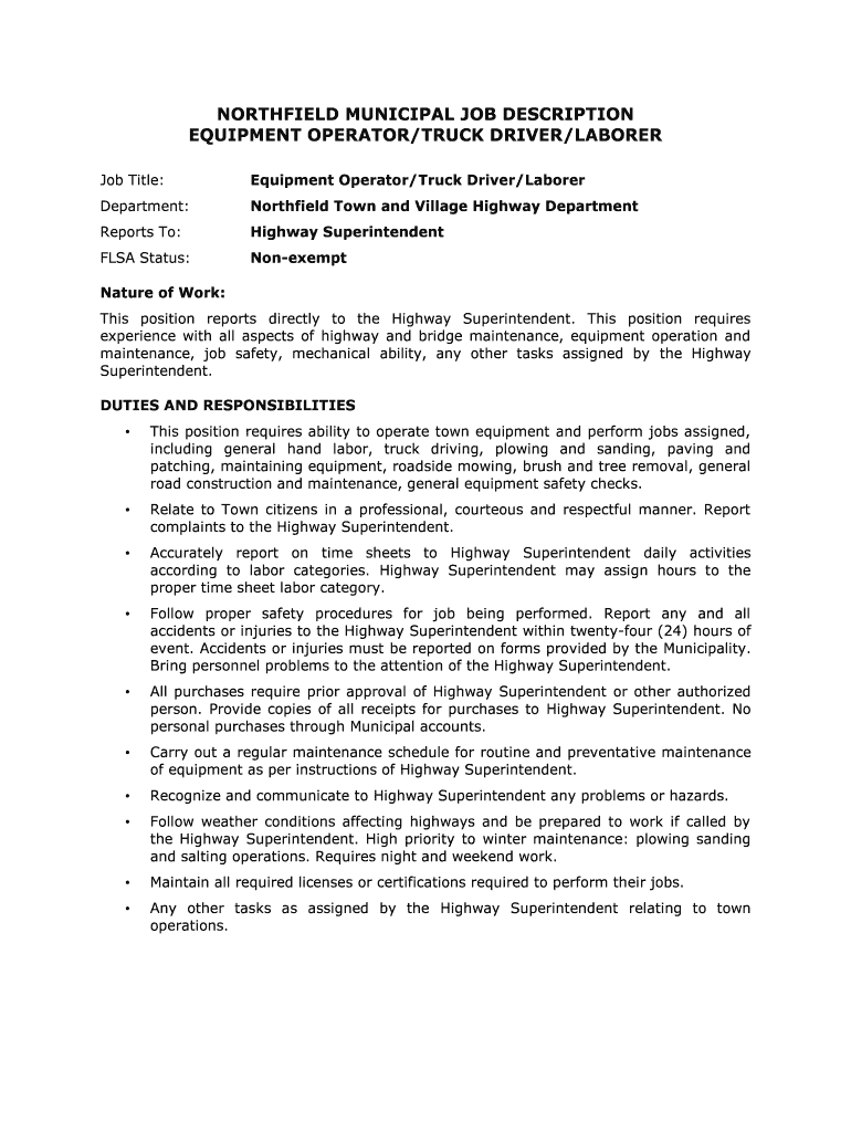 Fillable Online Job Title: Fax Email Print - pdfFiller