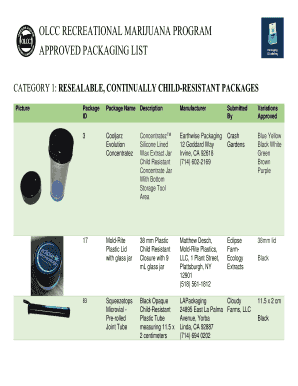 Olcc Approved Packaging List - Fill Online, Printable, Fillable, Blank ...