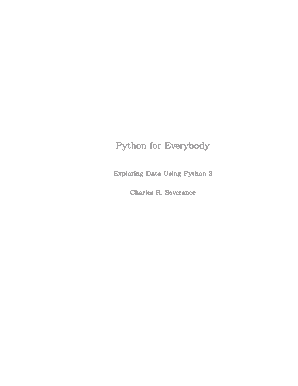 Fillable Online Python for Everybody - Dr. Chuck Fax Email Print ...