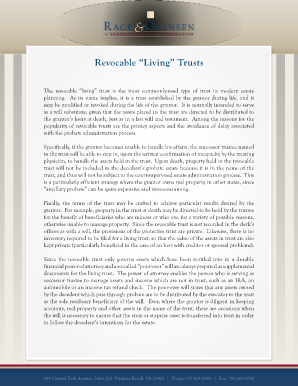 Fillable Online Revocable Living Trusts Fax Email Print - pdfFiller