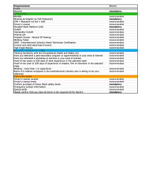 Fillable Online applications departments-minreq-e.xlsx Fax Email Print ...