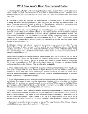 Fillable Online gilbertaz Gilbert Days rules. Gilbert Days rules ...