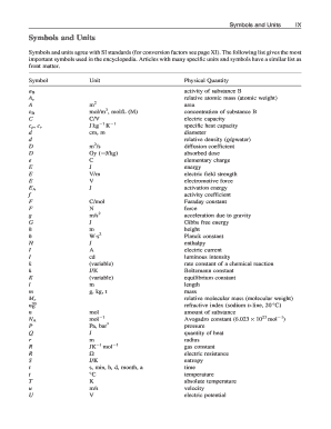 Fillable Online Symbols and Units Fax Email Print - pdfFiller