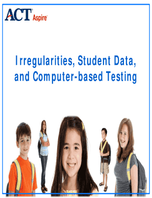 Fillable Online ed sc ACT Aspire Portal - Student Data & Test Sessions ...