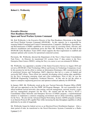 Senior Executive Service Biographies - Fill Online, Printable, Fillable ...