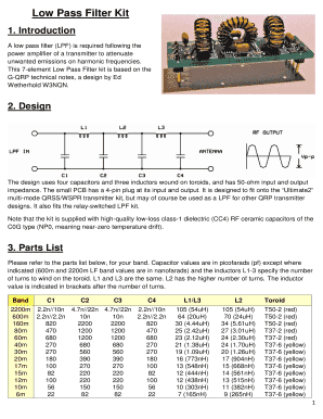Qrss Beacon Kit - Fill Online, Printable, Fillable, Blank | pdfFiller