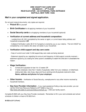 Fillable Online www2 erie ERIE COUNTY DAY CARE UNIT Fax Email Print - pdfFiller
