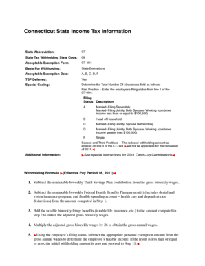 Fillable Online nfc usda Connecticut State Income Tax Information - nfc ...