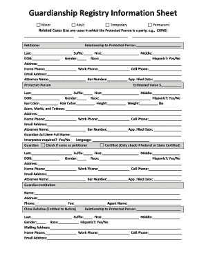 Indiana Guardianship Registry Form - Fill and Sign Printable Template ...