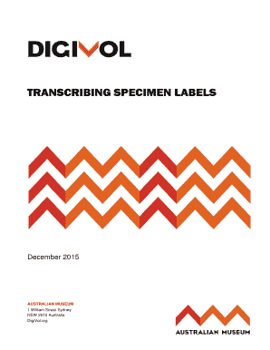 Fillable Online Specimen Label Tutorial - DigiVol Fax Email Print ...