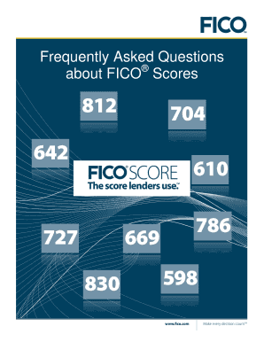 Fillable Online FICO Score - FAQs. FICO Score Frequently Asked ...