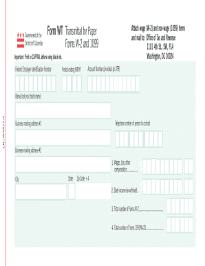 Fillable Online otr cfo dc Attach wage (W-2) and non-wage (1099) forms ...