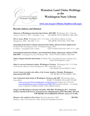 Fillable Online sos wa Donation Land Claims handout - sos wa Fax Email ...