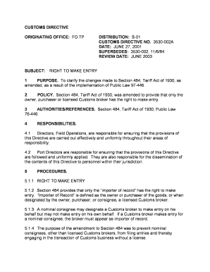 Fillable Online cbp 8331605.doc - cbp Fax Email Print - pdfFiller