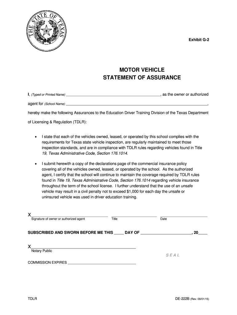 Statement Of Assurance Form Fill Online Printable Fillable Blank 