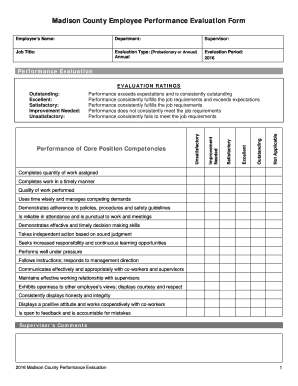 Fillable Online madisoncountyal Fillable Madison County Employee ...