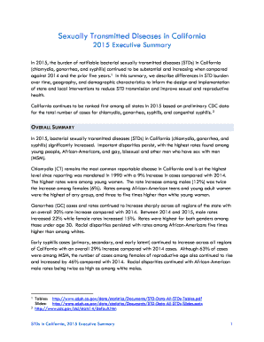 Fillable Online cdph ca Sexually Transmitted Diseases in California ...