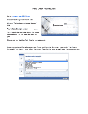 Fillable Online Help Desk Procedures-revised.doc Fax Email Print ...