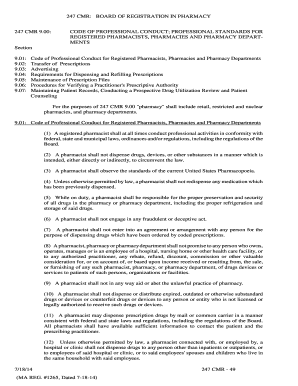 Fillable Online mass Fillable 247 CMR: BOARD OF REGISTRATION IN ...