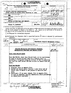 Fillable Online archives Fillable Court Case Record Cards Fax Email ...