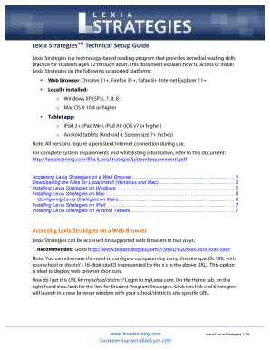 Lexia Strategies - Fill Online, Printable, Fillable, Blank | pdfFiller