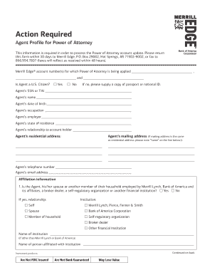 Fillable Online Agent Profile for Power of Attorney Fax Email Print ...