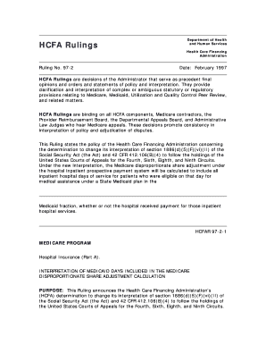 Fillable Online cms HCFA Ruling 97-2 - cms Fax Email Print - pdfFiller