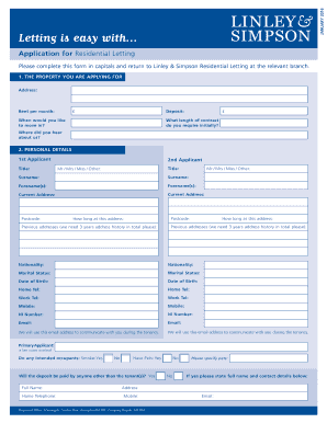 Fillable Online Letting is easy with Fax Email Print - pdfFiller