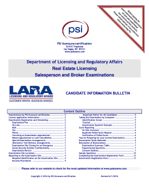 Fillable Online PSI licensure:certification Fax Email Print - pdfFiller
