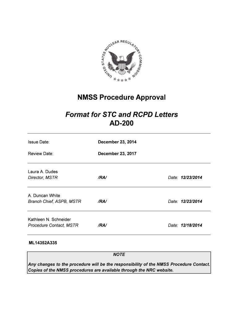 Fillable Online Fillable AD-200: Format for STC and RCPD Letters Fax ...