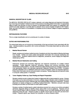 Fillable Online oregon Fillable medical records specialist Fax Email ...