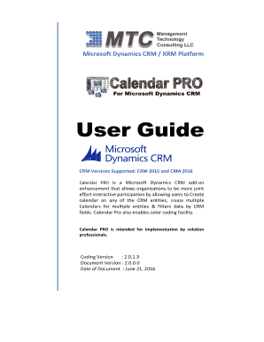 Fillable Online Microsoft Dynamics CRM / XRM Platform Fax Email Print ...