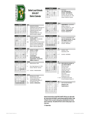 Fillable Online School Event Calendar Template Fax Email Print - pdfFiller