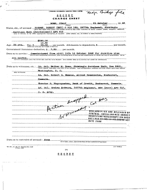 Fillable Online cia CHARGE SHEET - cia Fax Email Print - pdfFiller