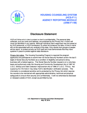 Fillable Online hud Disclosure Statement - hud Fax Email Print - pdfFiller