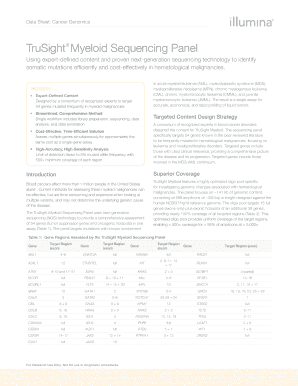 Fillable Online TruSight Myeloid Sequencing Panel. Using expert-defined content and proven next ...
