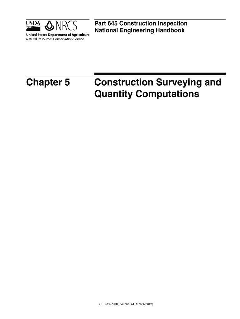 Fillable Online Fillable Chapter 5 Construction Surveying and Quantity ...