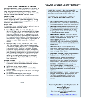Fillable Online nysl nysed ASSOCIATION LIBRARY DISTRICT MODEL - nysl ...