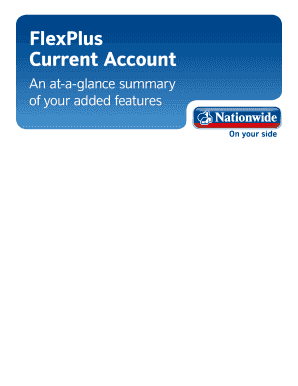 Fillable Online nationwide co FlexPlus Current Account - Nationwide Fax ...