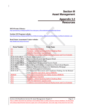 Fillable Online portal hud Fillable Section III Asset Management ...