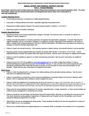 Fillable Online ANNUAL REPORT AND PERSONAL PROPERTY RETURN Form 1 ...