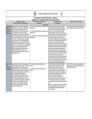 Fillable Online doe in Indiana Academic Standards for Mathematics ...