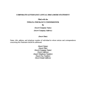 Fillable Online in Corporate Governance Template - in Fax Email Print ...