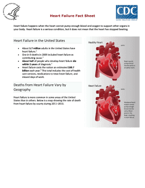 Fillable Online cdc Fillable Heart Failure Fact Sheet - cdc.gov Fax ...
