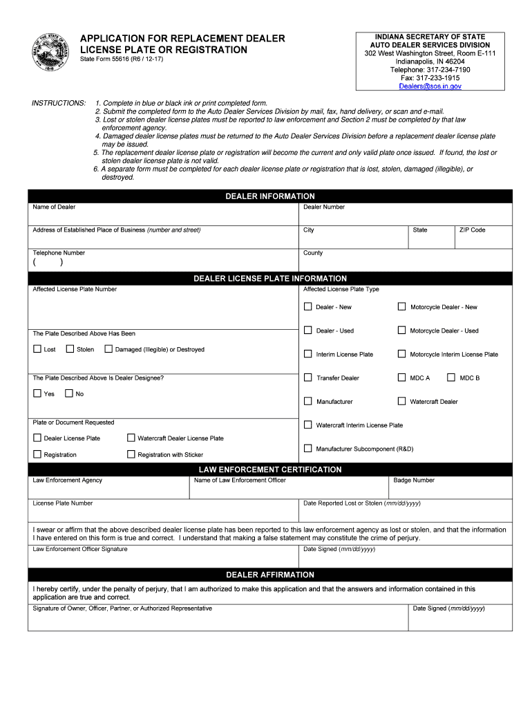 Fillable Online forms in Fillable application for replacement of lost ...