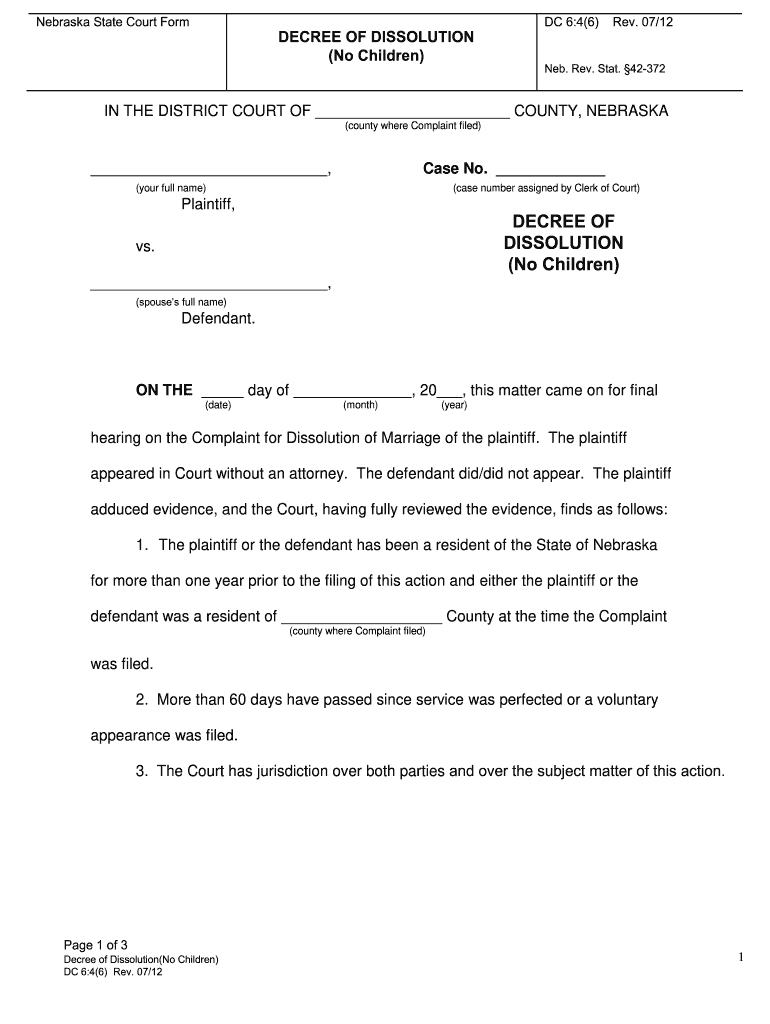 Decree dissolution dc: Fill out & sign online | DocHub