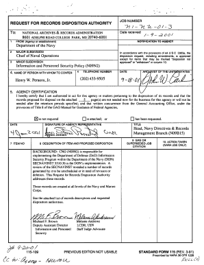 Fillable Online archives General Security Records Fax Email Print ...