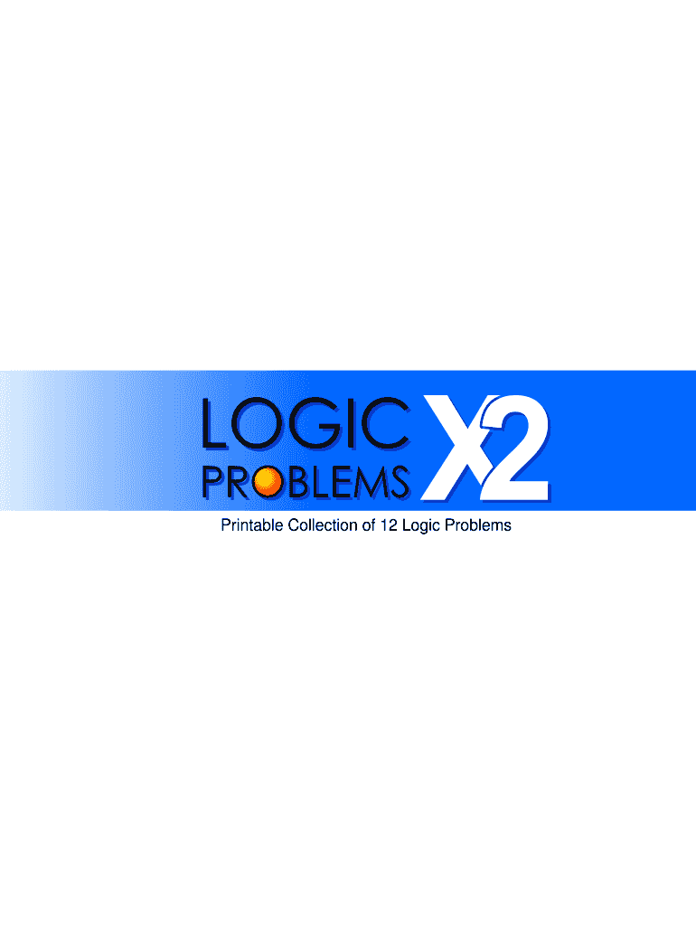 Fillable Online Printable Collection of 12 Logic Problems Fax Email ...